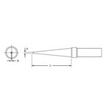 Weller PTK7 .046" x 1.0" x 700 ° PT Series Long Screwdriver Tip for TC201 Series Iron - Walmart.com