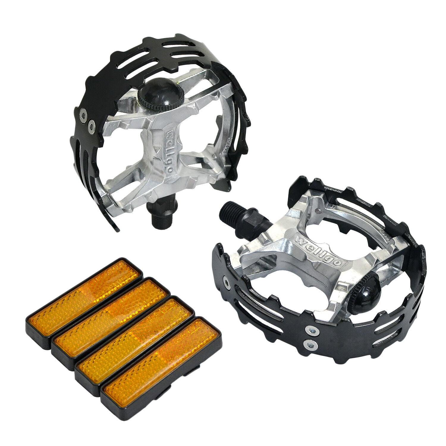 Wellgo Old school BMX MTB XC-II Bear Trap 1/2" Bicycle Pedals , Black # ...