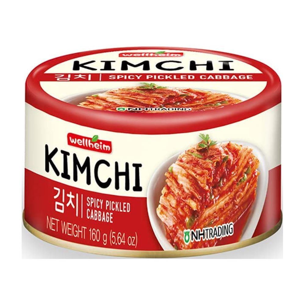 Wellheim Canned Kimchi, Spicy Pickled Cabbage, Product Of Korea, 농협 웰하임 ...