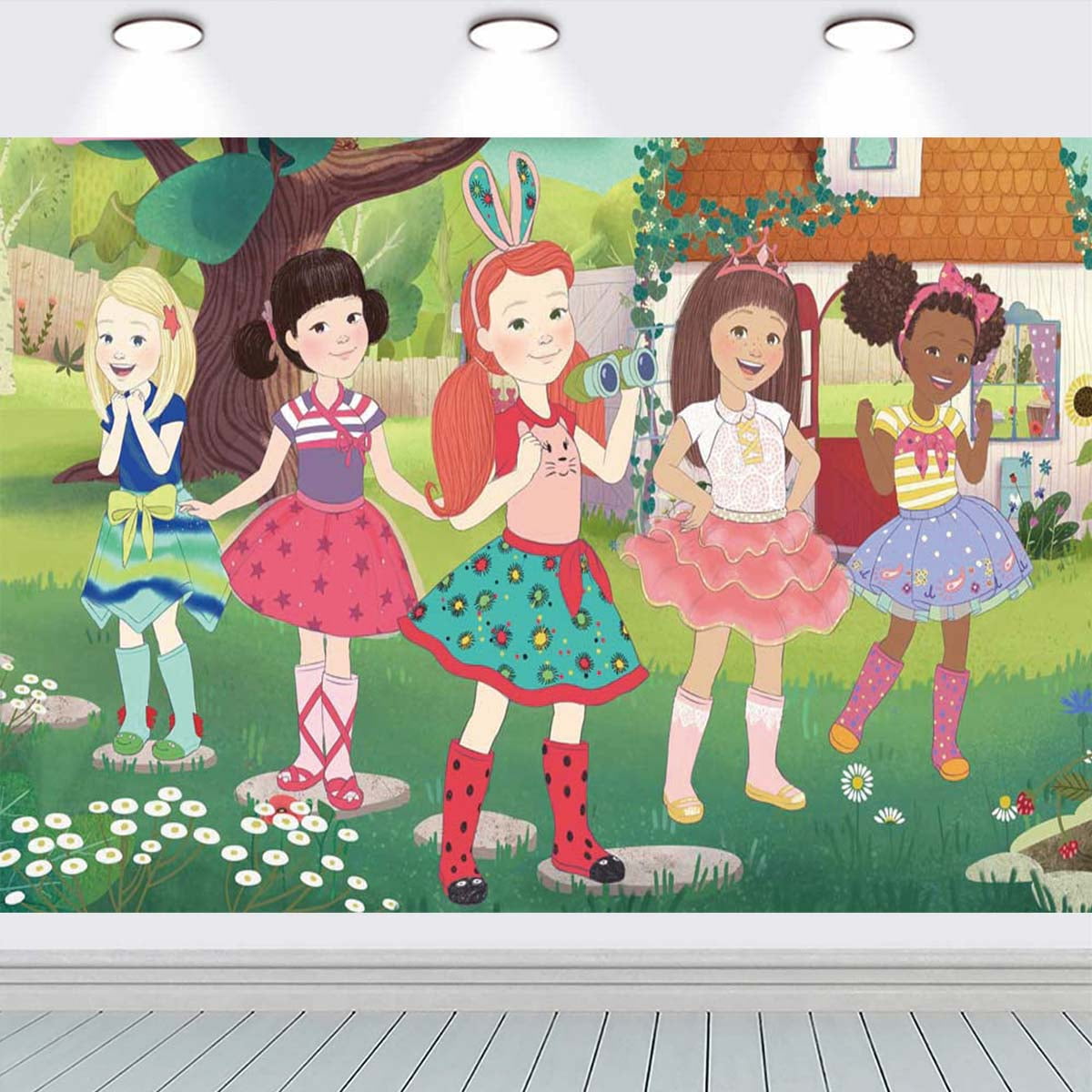 Wellie Wishers Post school Wall Decor Birthday Banner Backdrop ...