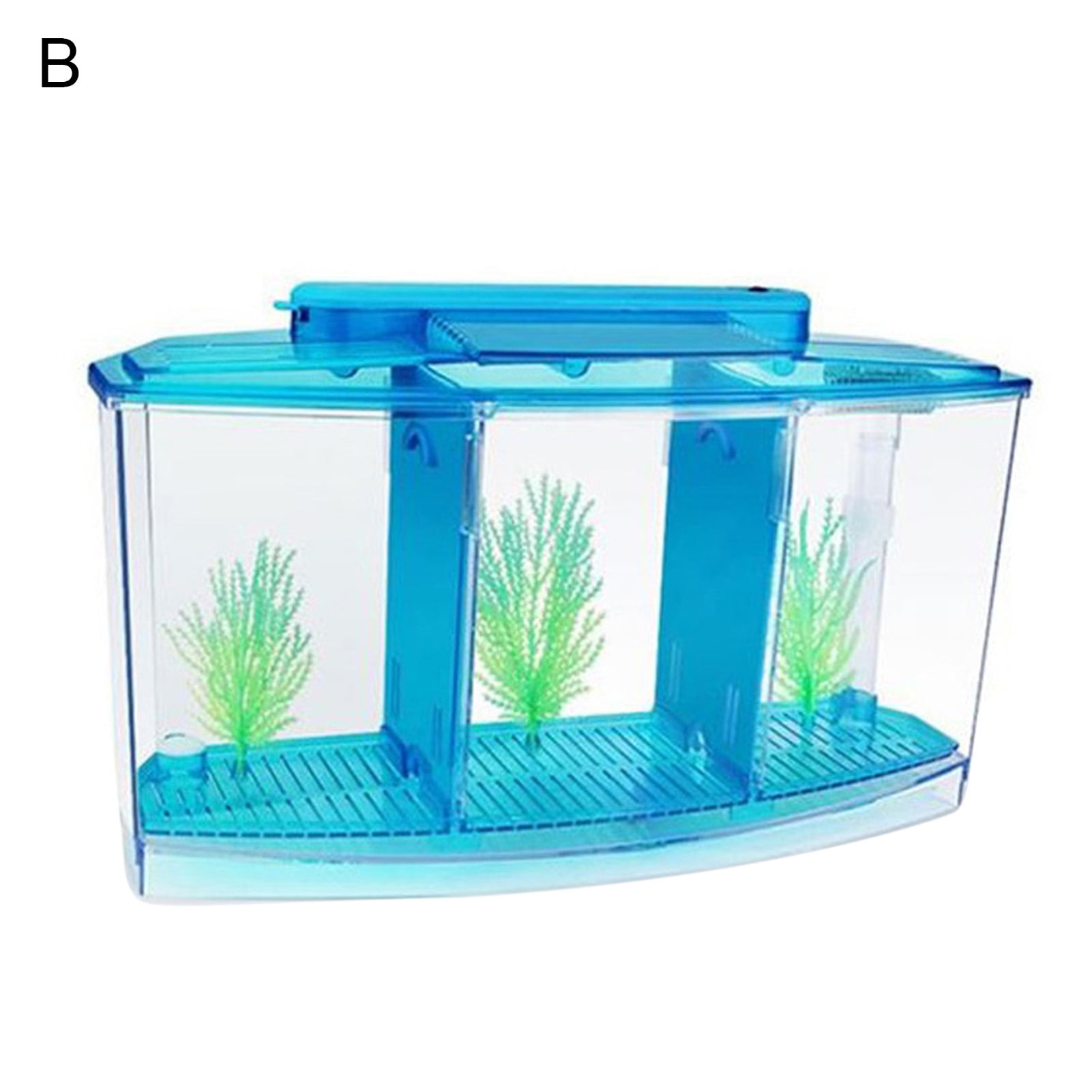 Welling Multifunctional Acrylic Split Fish Tank Breed Box with LED ...