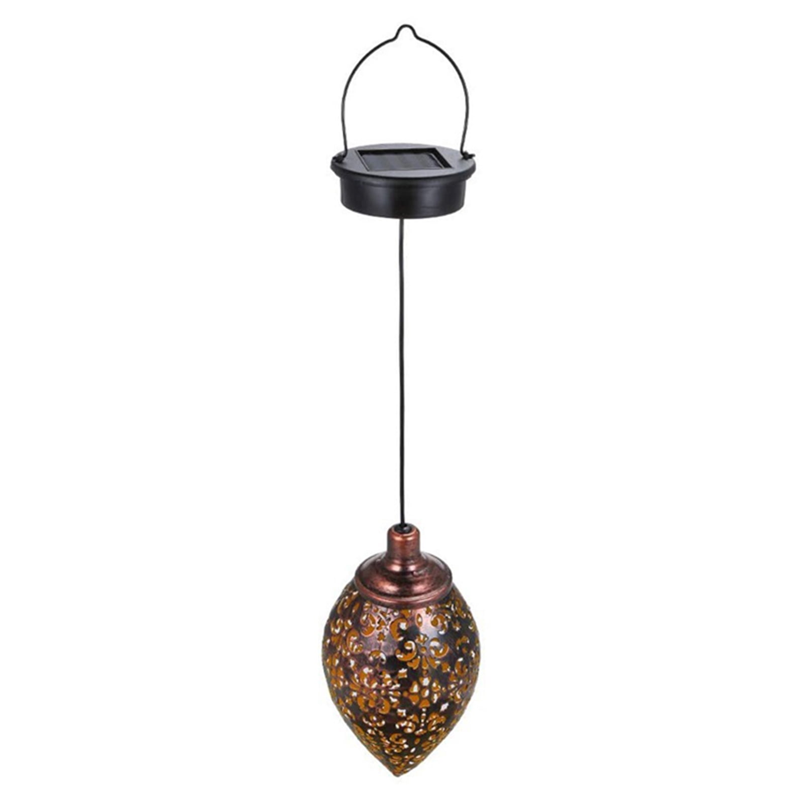 Welling Outdoor Lantern Hollowed-out Iron Art Light-control Water Drop ...