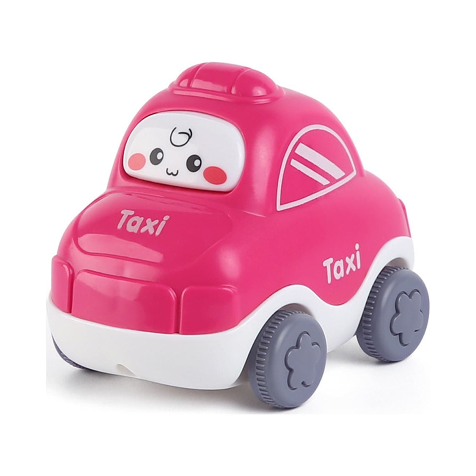 Welling Pull Back Car Cartoon Taxi Bus Forklift Excavator Plane Vehicle ...