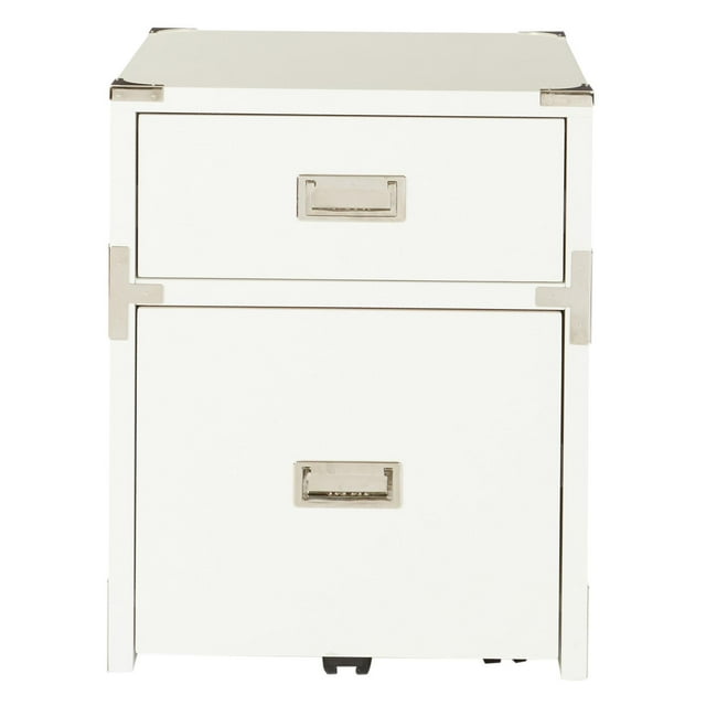 Wellington 2 Drawer File Cabinet in White Fully Assembled - Walmart.com