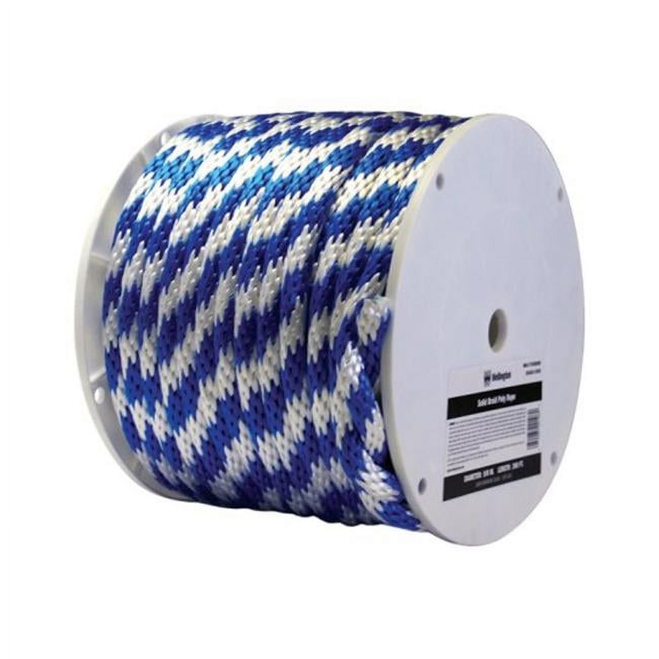 Wellington Solid Braid Poly Derby Rope, Spool Cord, 5/8 in. x 200 ft ...