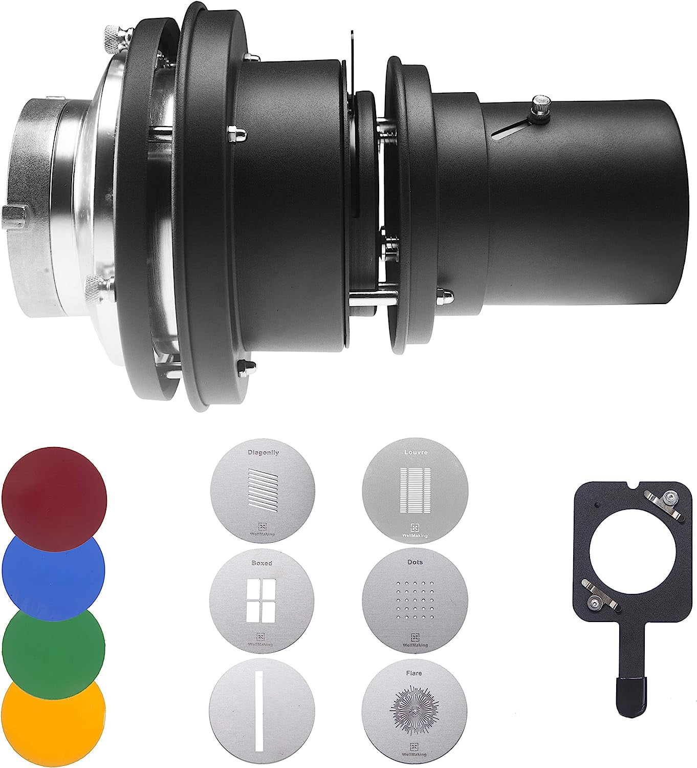 Wellmaking Bowens Mount Flash snoot conical Lens Video Artist Modelling ...