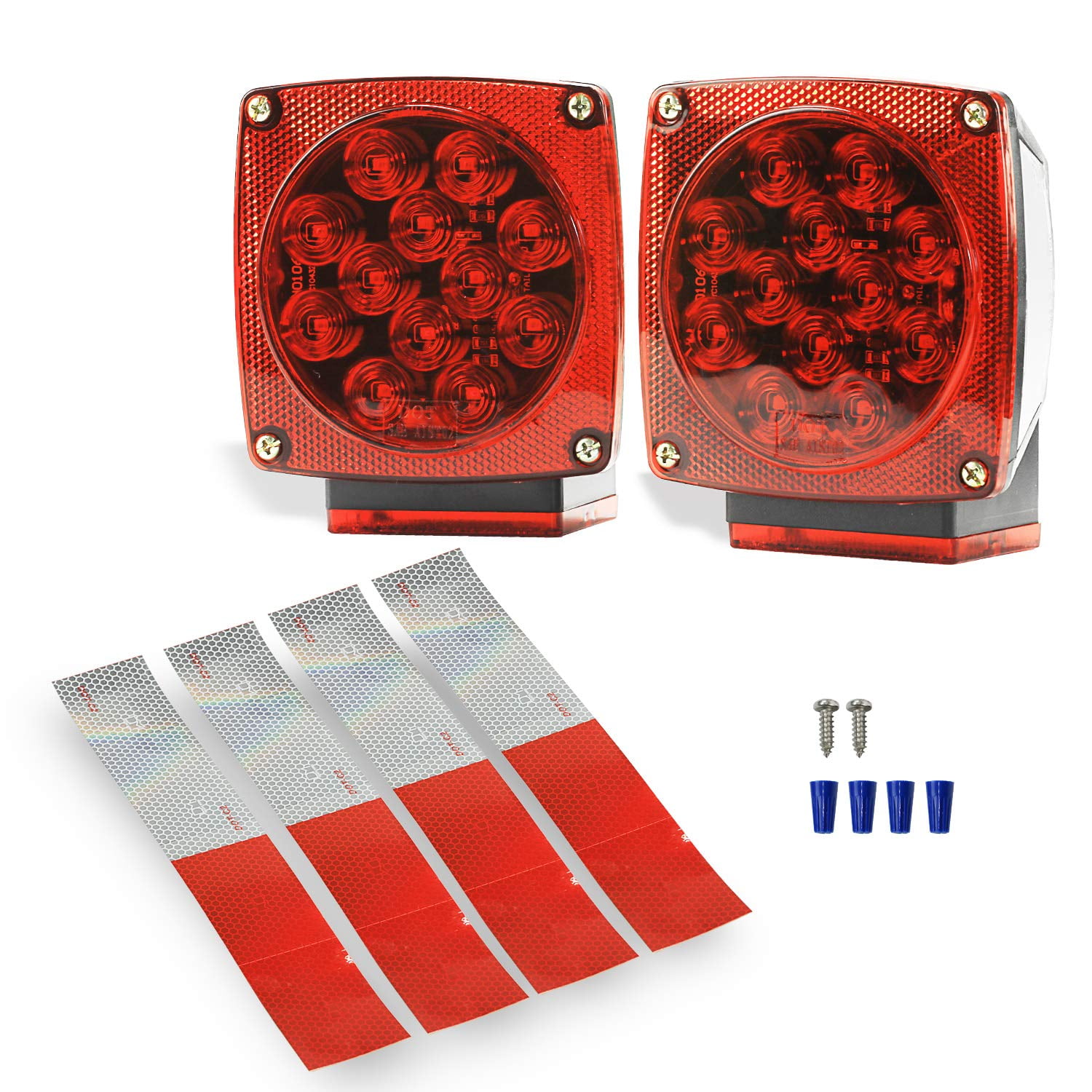 Wellmax 12V LED Submersible RRF12 Trailer Lights, Left and Right ...