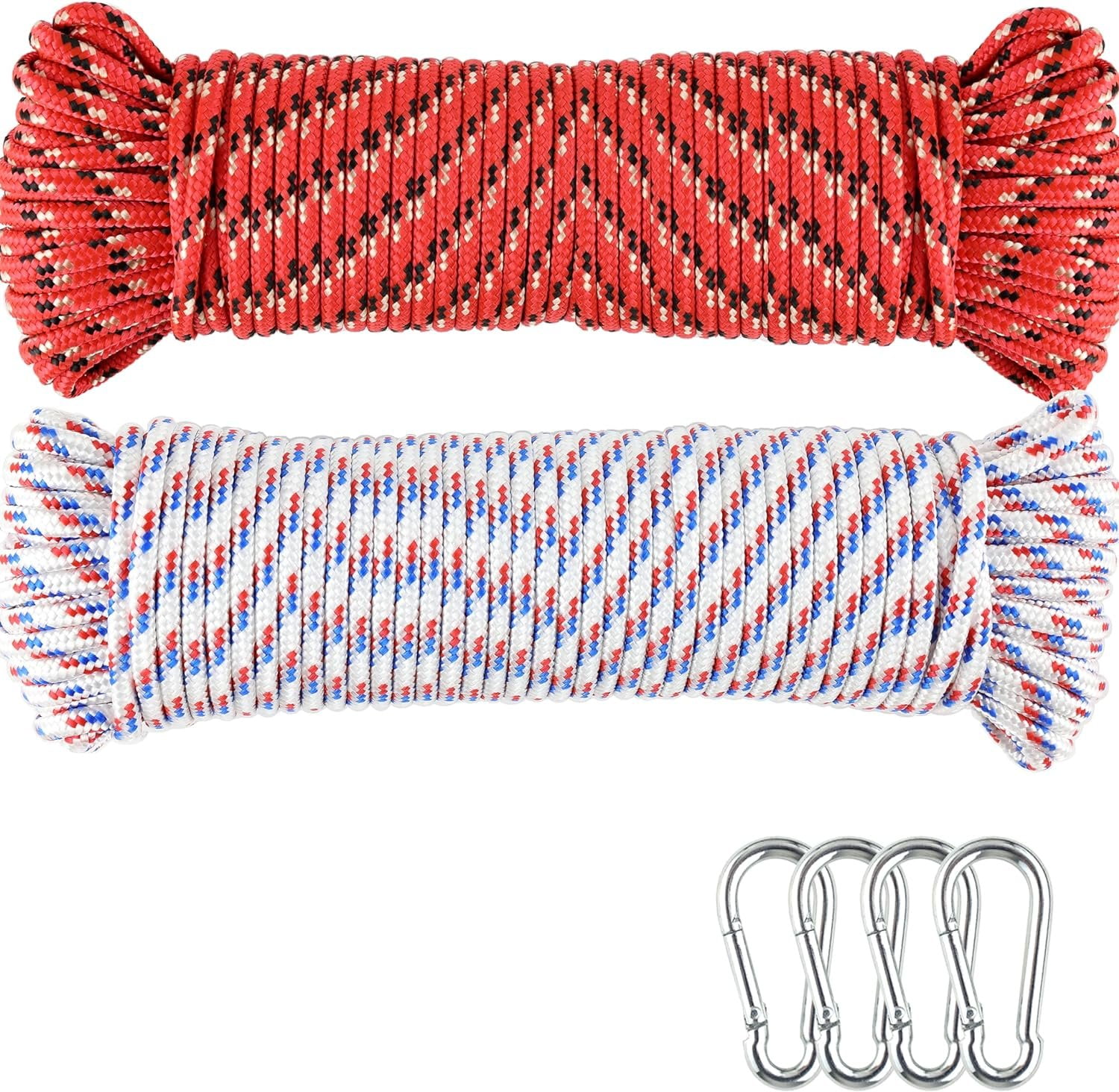 Wellmax 3/16" x 100' Diamond Braided Polypropylene Rope with UV ...