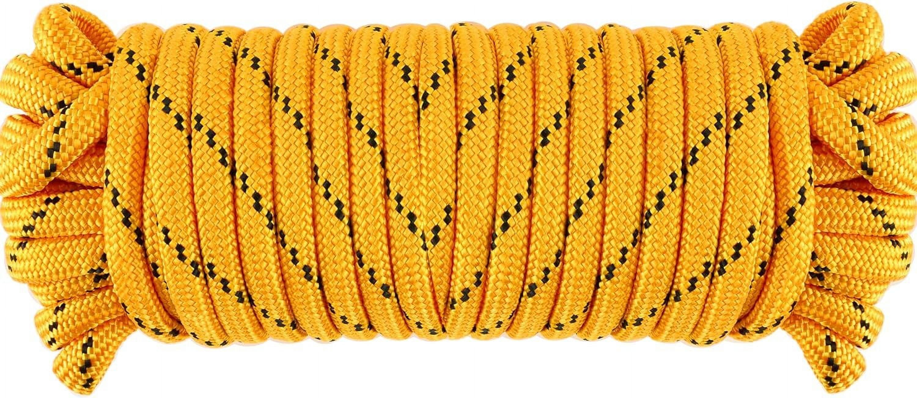 Wellmax Diamond Braid Nylon Rope, 3/8 in X 50 Foot, UV Resistant, High ...