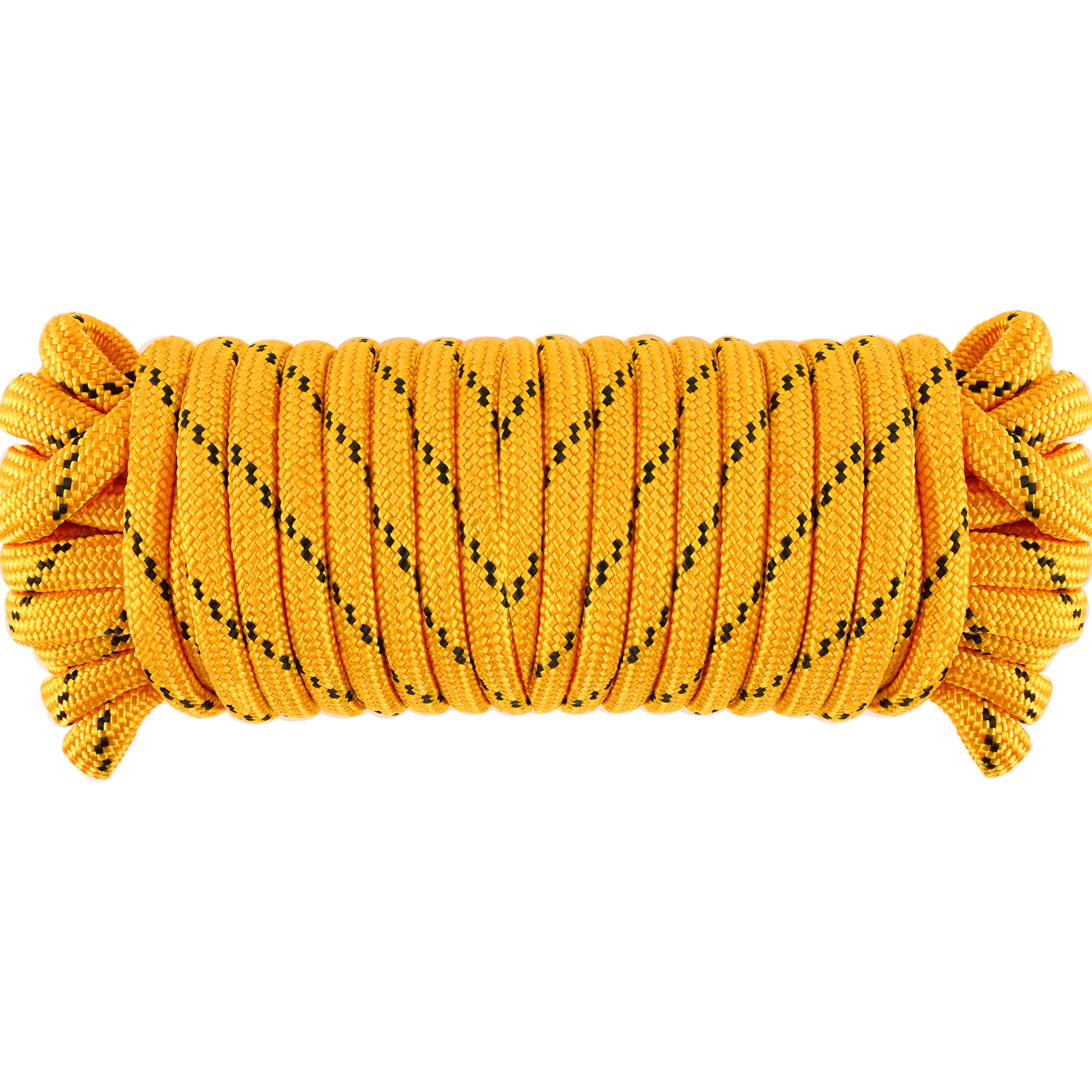 Wellmax Diamond Braid Nylon Rope, 3/8 in X 50 Foot, UV Resistant, High ...