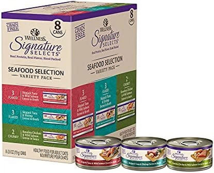 Wellness CORE Grain-Free Signature Selects Wet Cat Food, Natural Pet ...