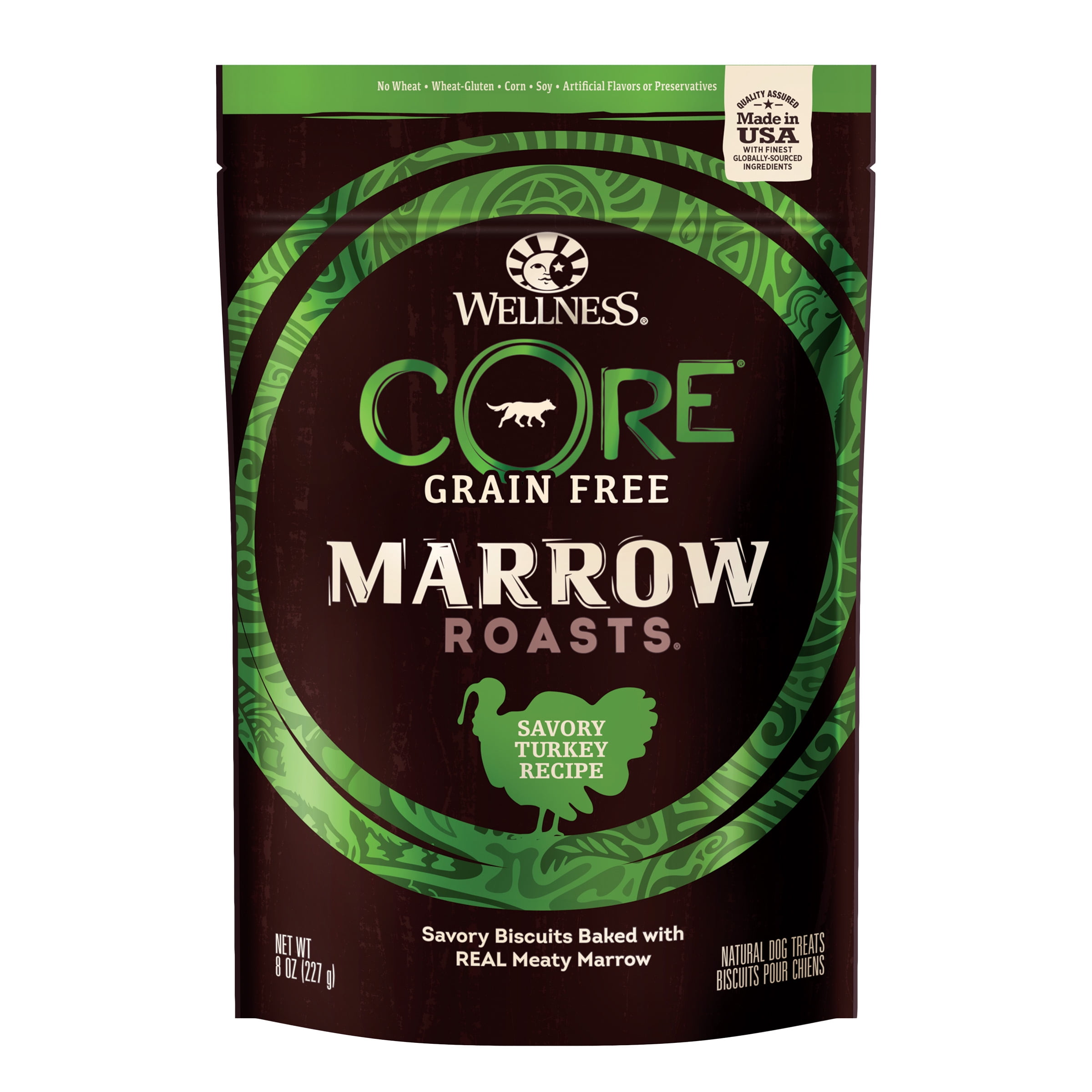 Wellness CORE Marrow Roasts Natural Grain Free Dog Treats, Turkey ...