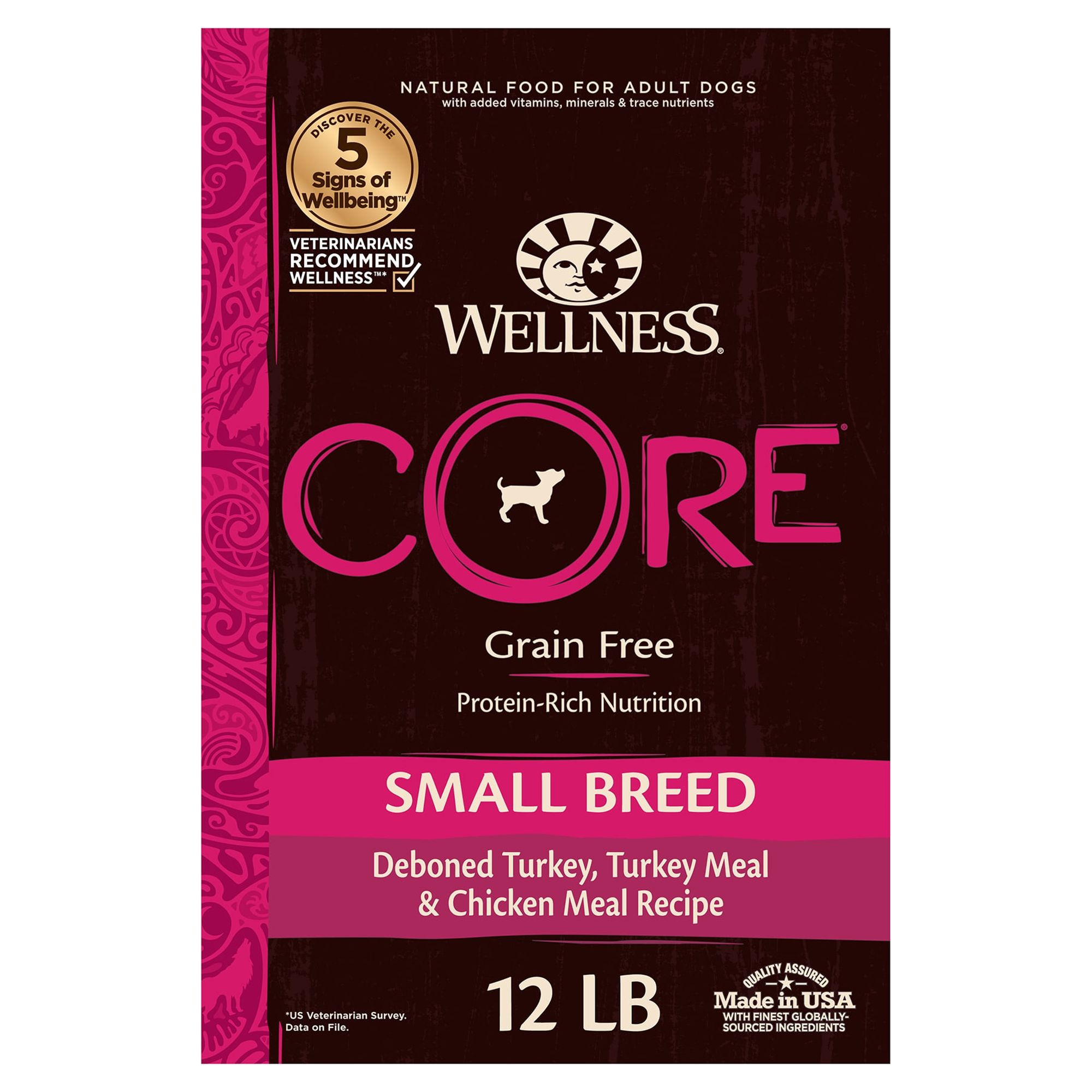 Wellness CORE Natural Grain Free Dry Dog Food, Original Turkey ...