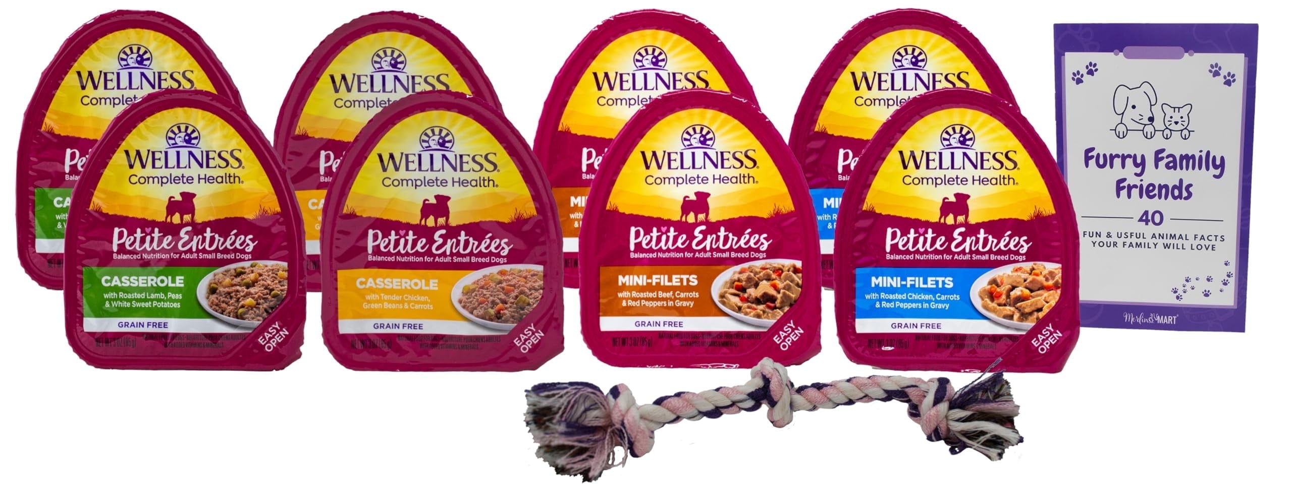 Wellness Petite Entrees Small Breed Dog Food 4 Flavors (2) Each ...