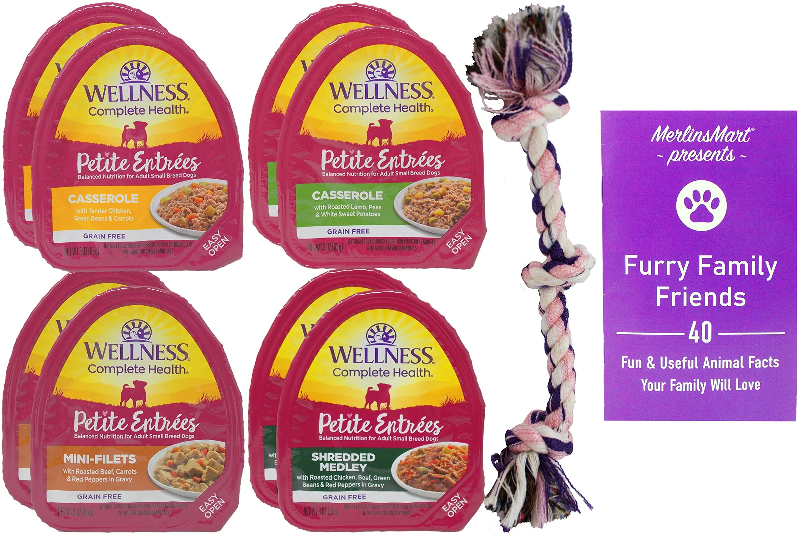 Wellness Petite Entrees Grain MMF7 Free Small Dog Food 8 Can Variety ...