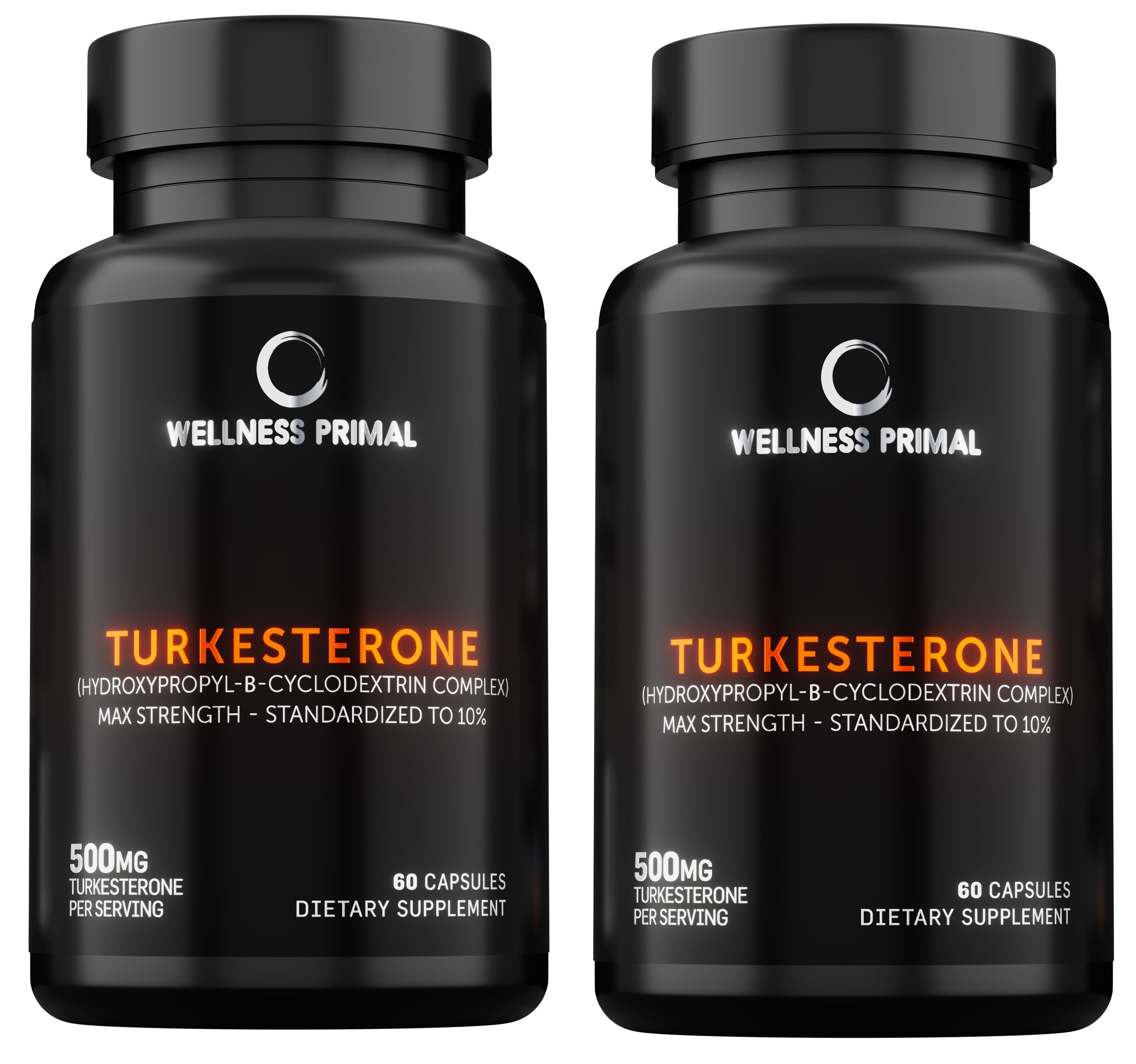 Wellness Primal Turkesterone 500mg with Hydroxypropyl-Beta-Cyclodextrin ...