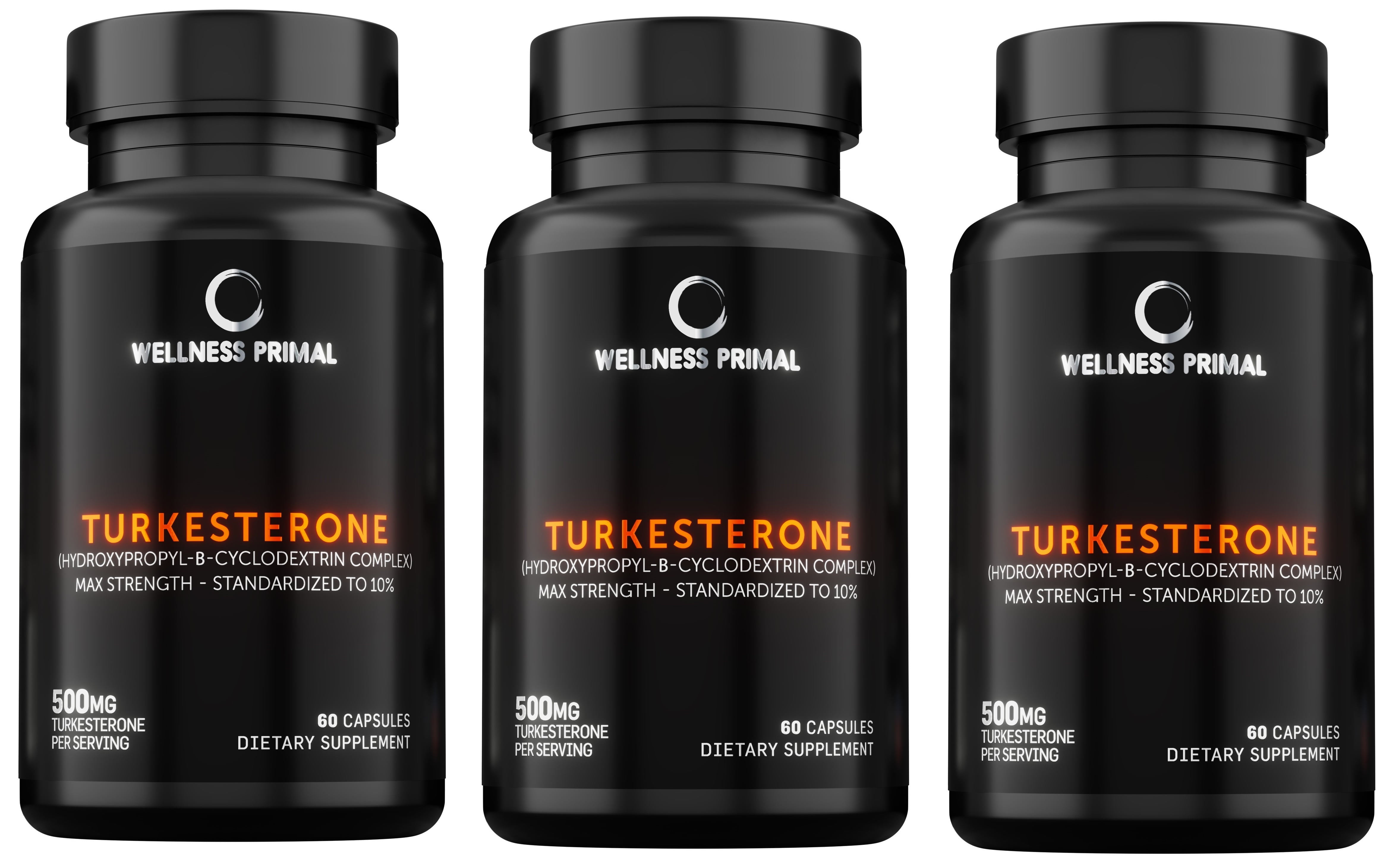Wellness Primal Turkesterone 500mg with Hydroxypropyl-Beta-Cyclodextrin ...