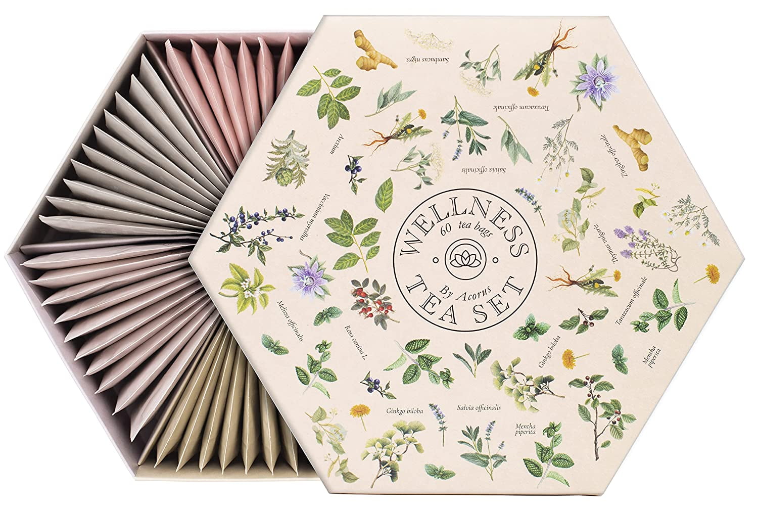 | Wellness Tea Set | Natural Assorted Tea Hamper Box Gift Set | Herbal ...