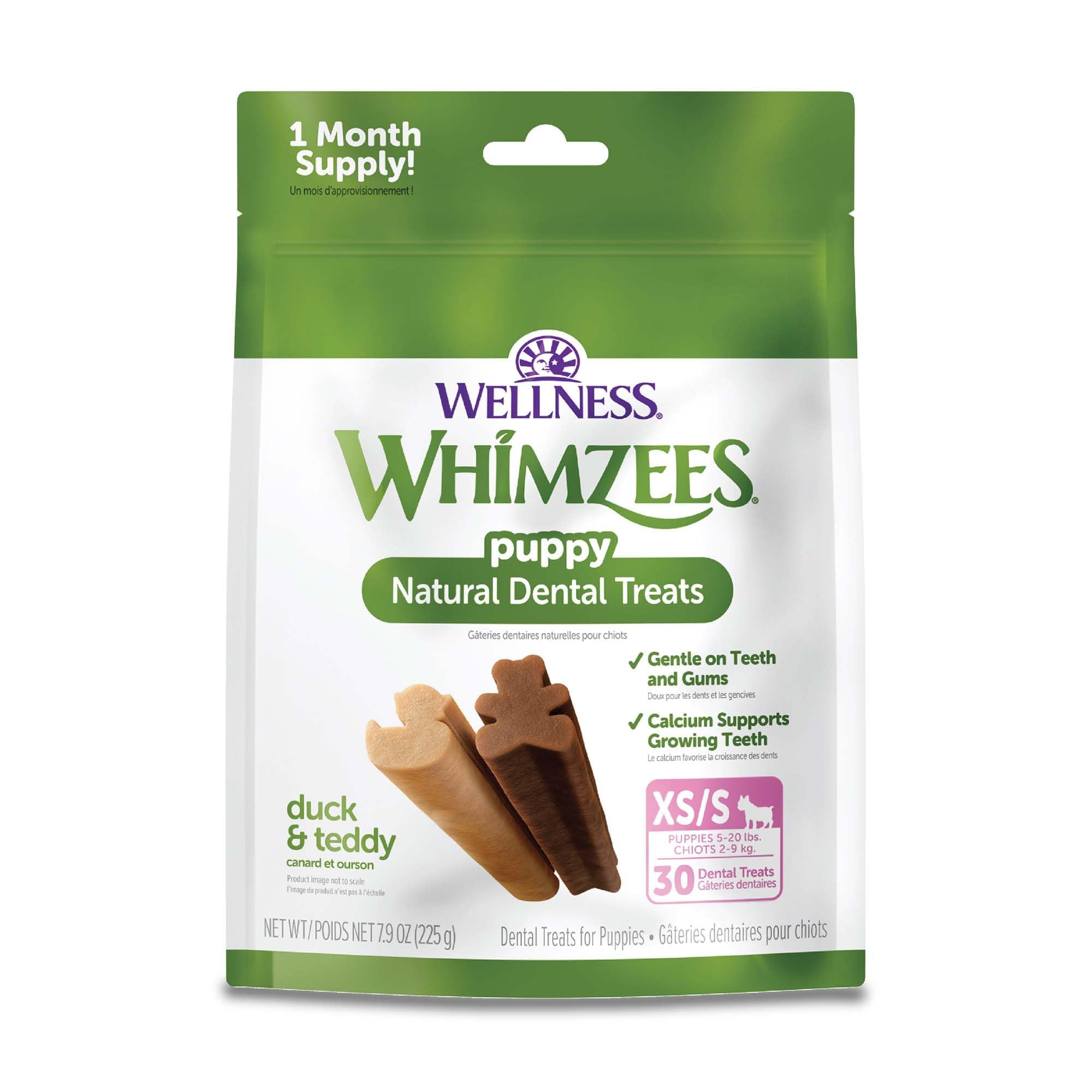 Wellness WHIMZEES Puppy Dog Dental Treats, AIS1 Natural Chews, Extra ...