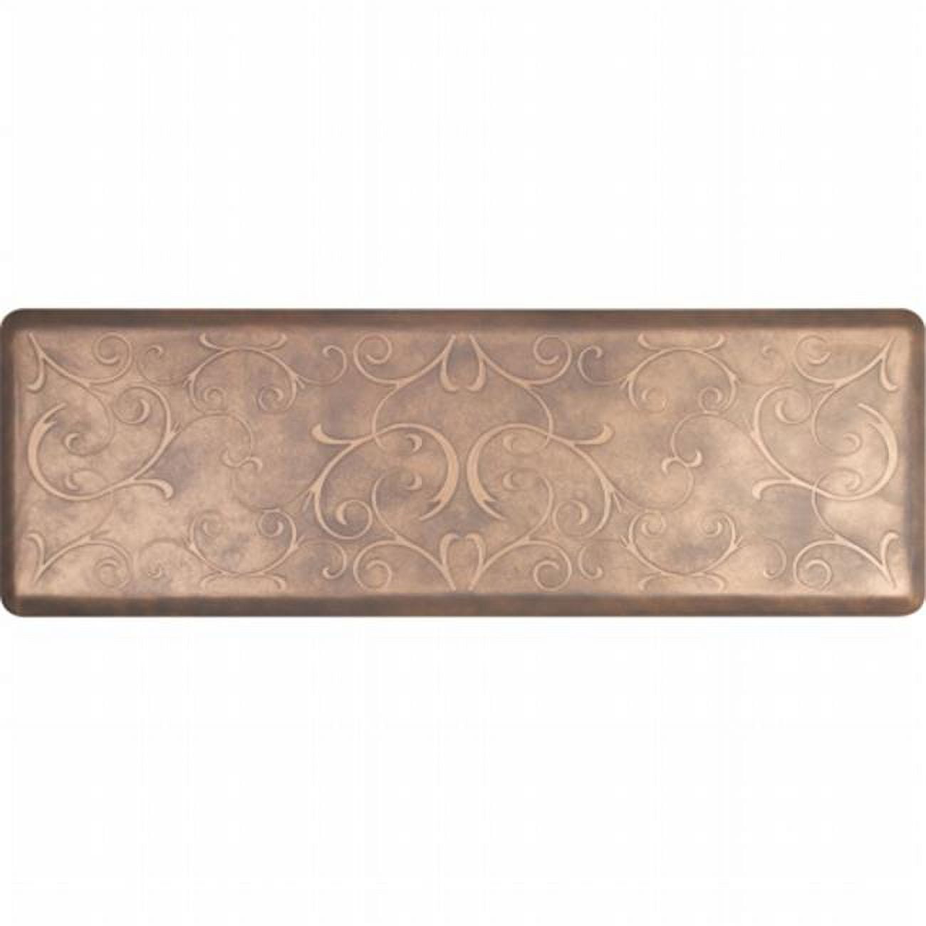 WellnessMats EB62WMRBGGRY Estates Bella Kitchen Mat - Antique Gold, 6 L ...