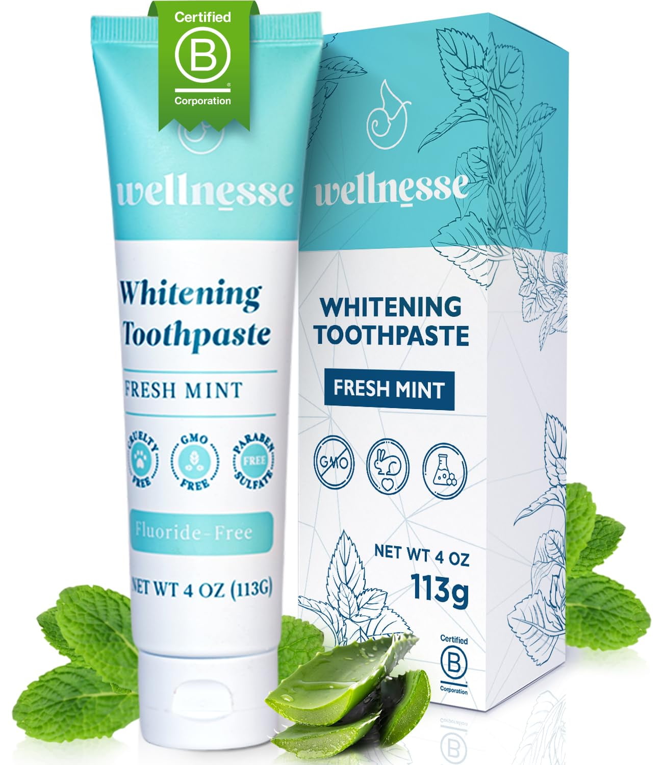 Wellnesse Whitening Hydroxyapatite Toothpaste with Xylitol ...