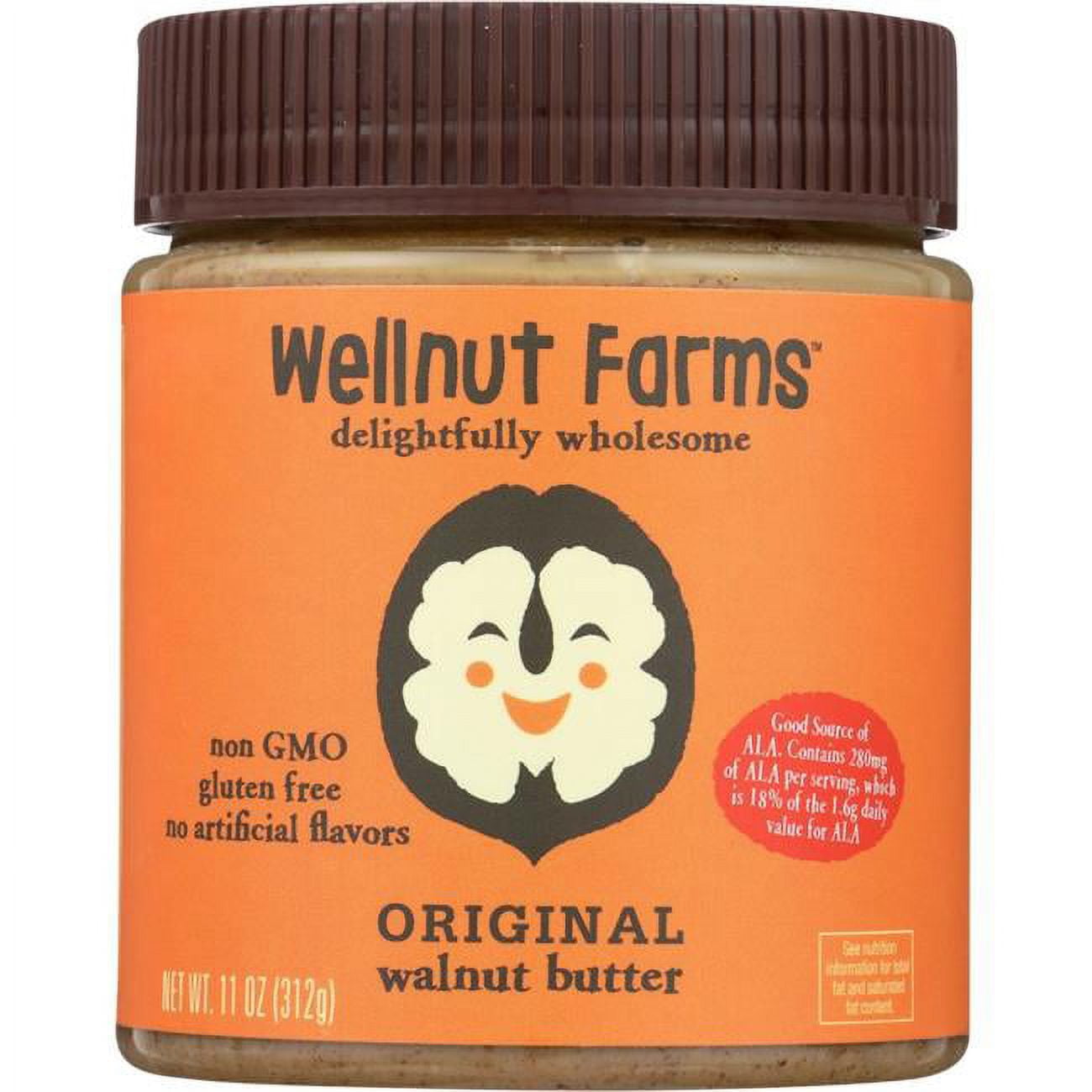 Wellnut Farms KHLV00323321 Original Walnut Butter, 11 oz - Walmart.com