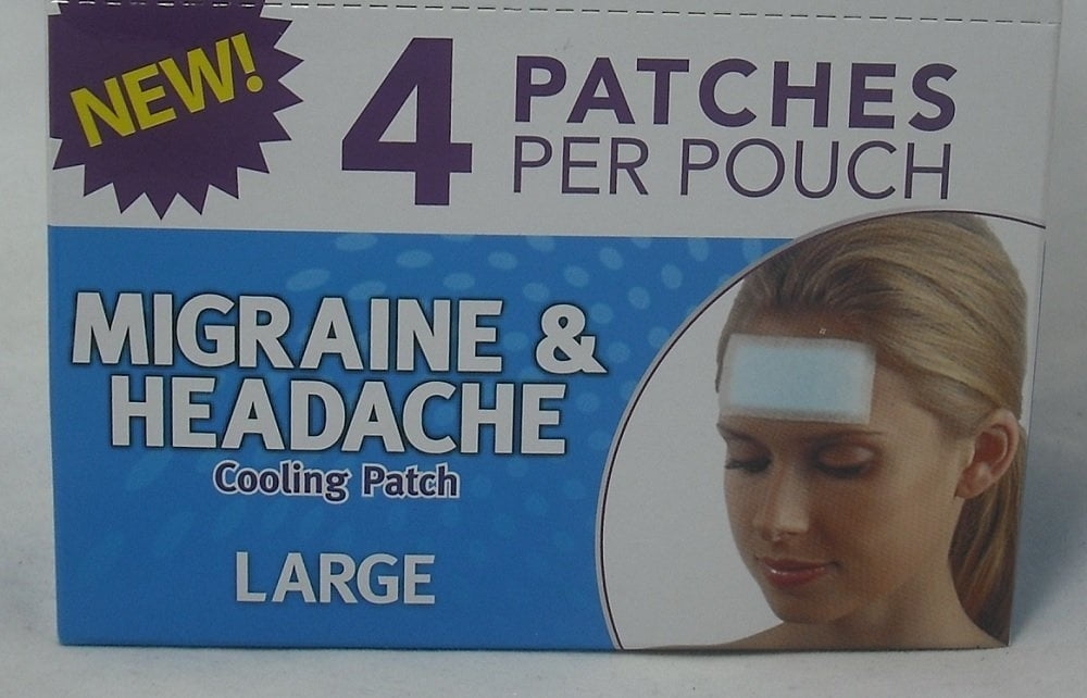 Wellpatch Migraine & Headache 4 Ea/ 7 Pack Cooling Patch 2 x 4.3 in ...