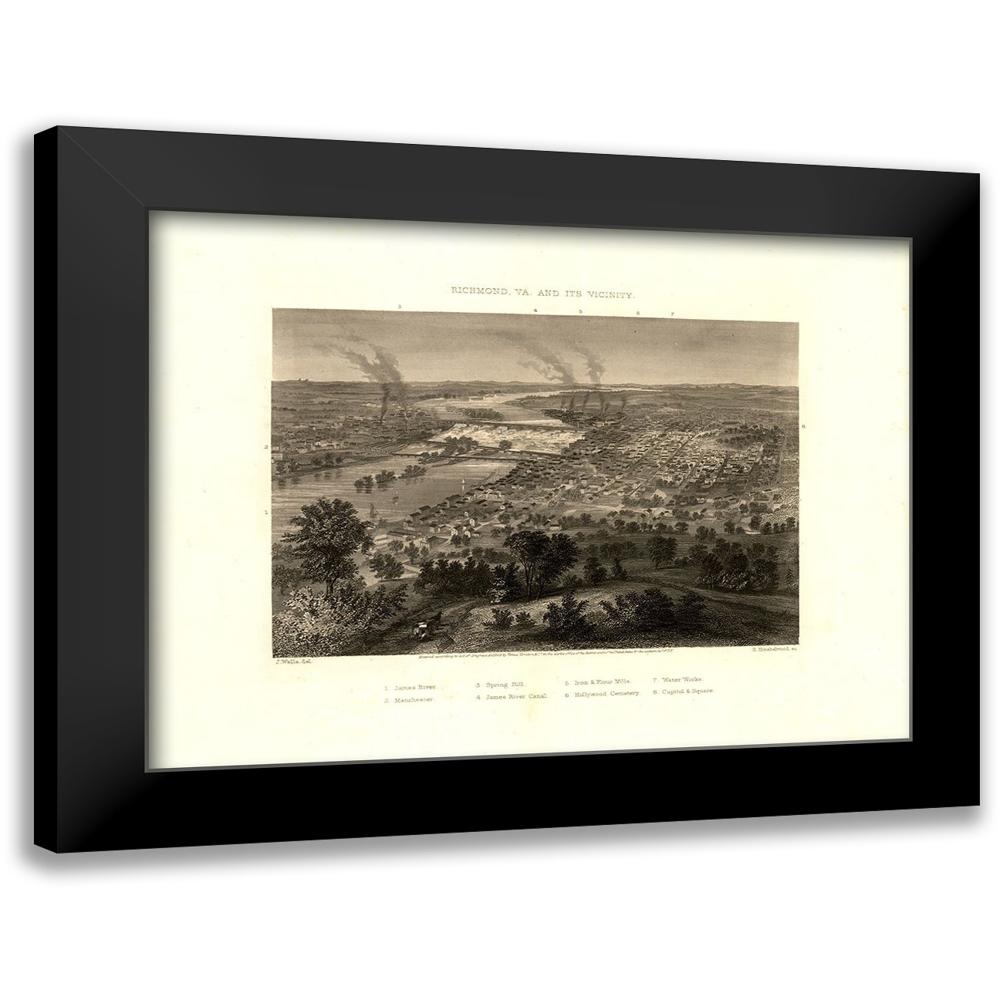 Wells 24x19 Black Modern Framed Museum Art Print Titled - Richmond ...