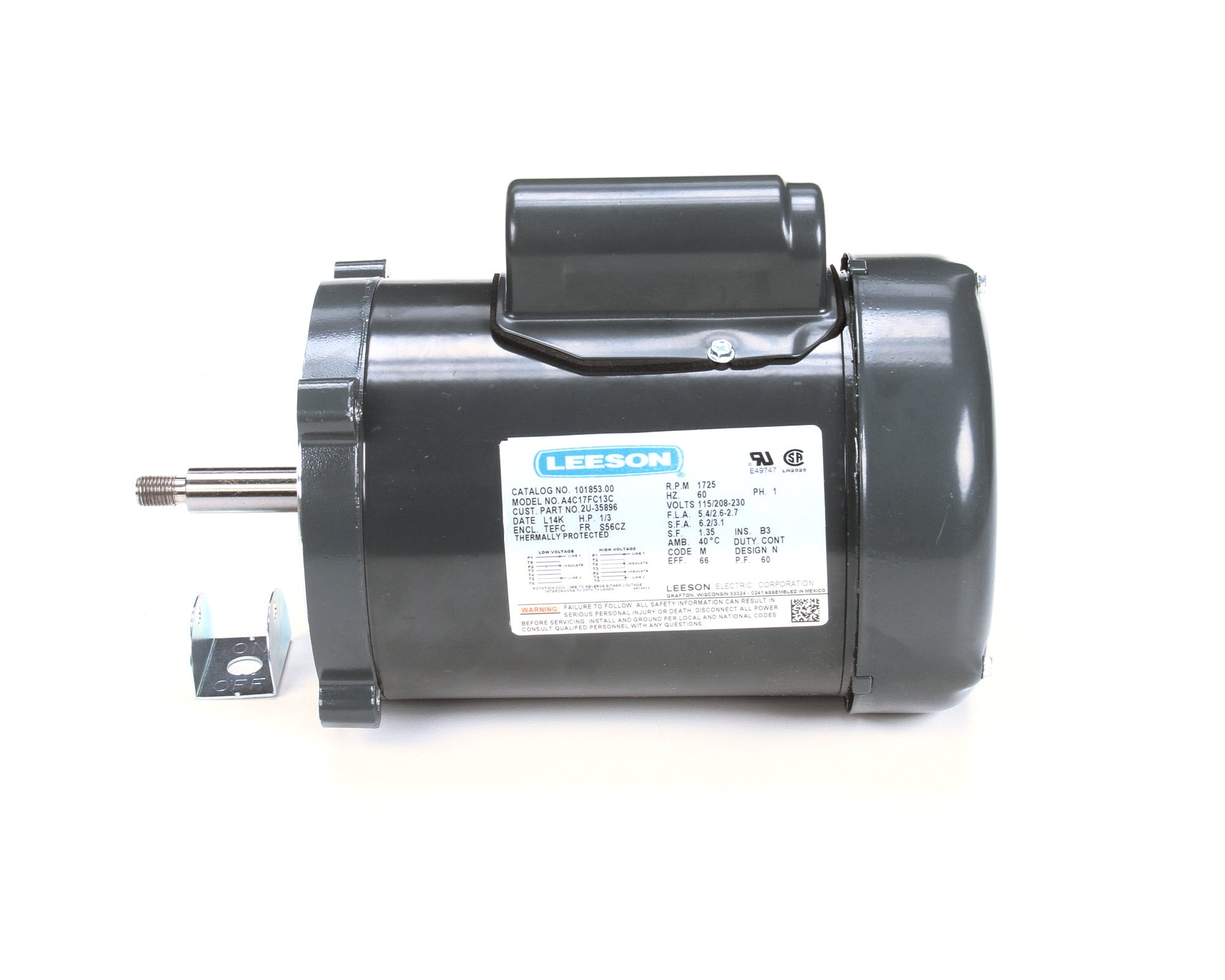 Wells 2U-35896 Motor, 1/3hp, 120V, Pw-1 - Walmart.com