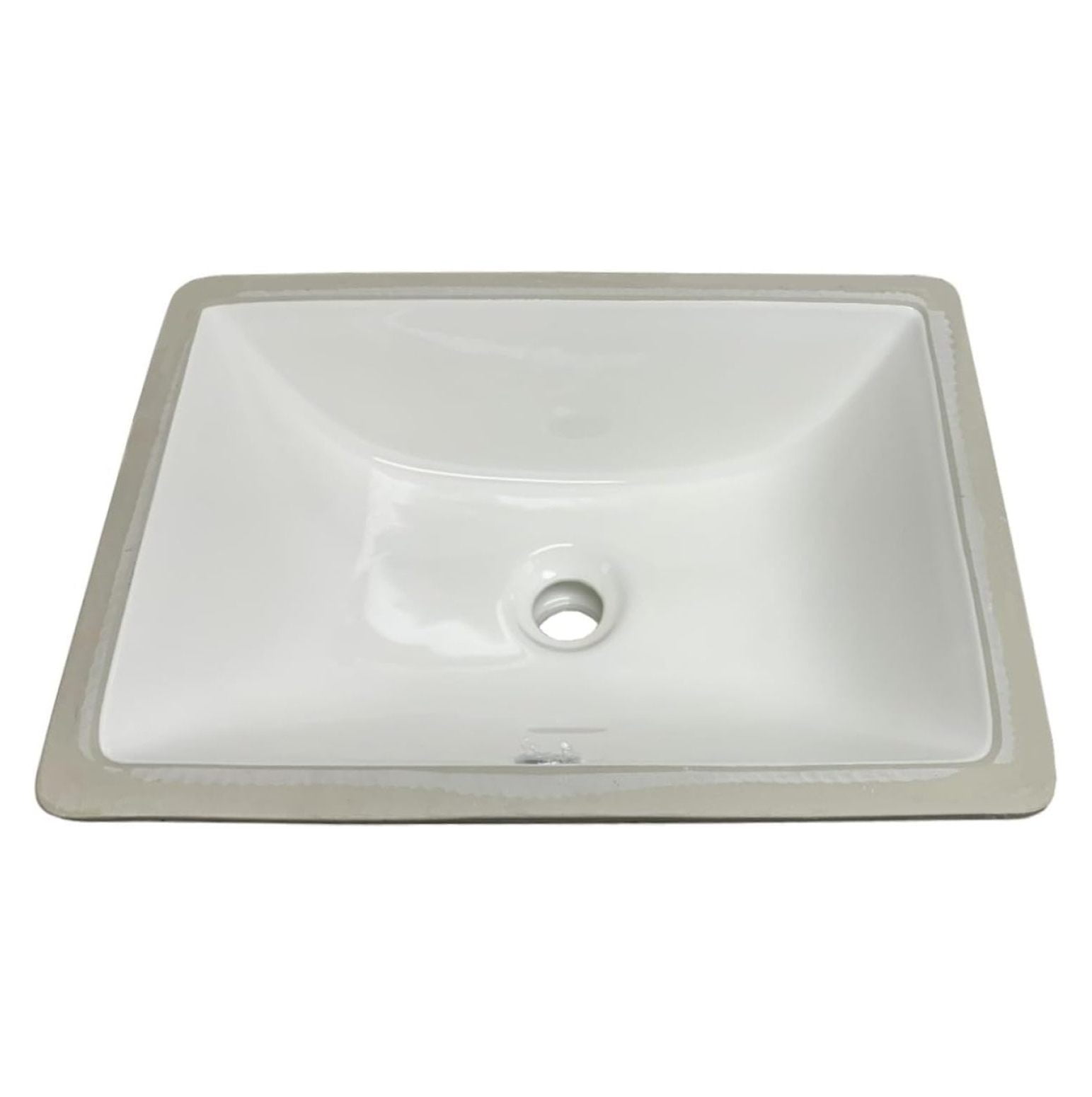 Wells Bathroom Sinkware 18-inch Rectangular Ceramic Undermount Single ...
