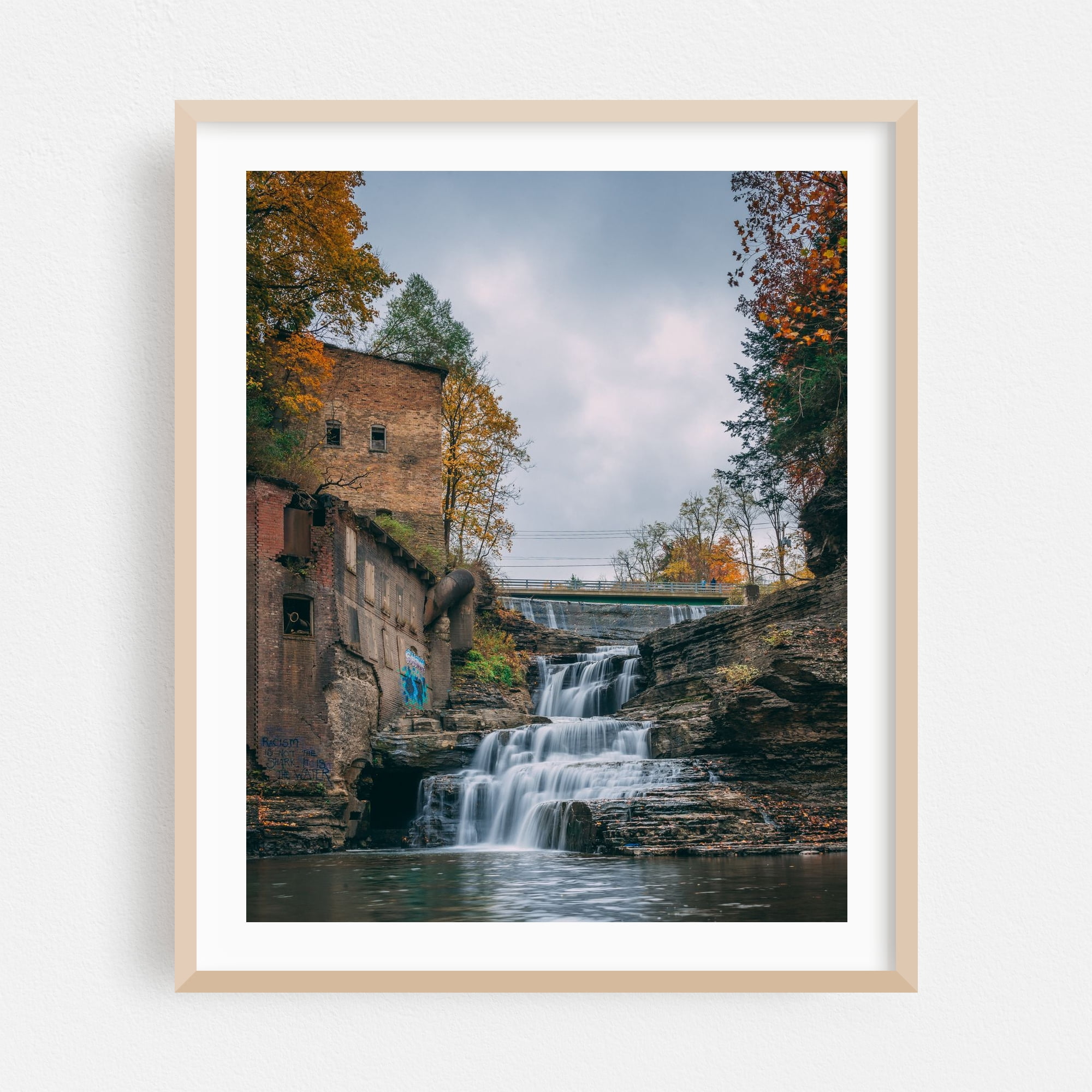 Wells Falls, Ithaca - Ithaca New York Photography Waterfall Autumn ...