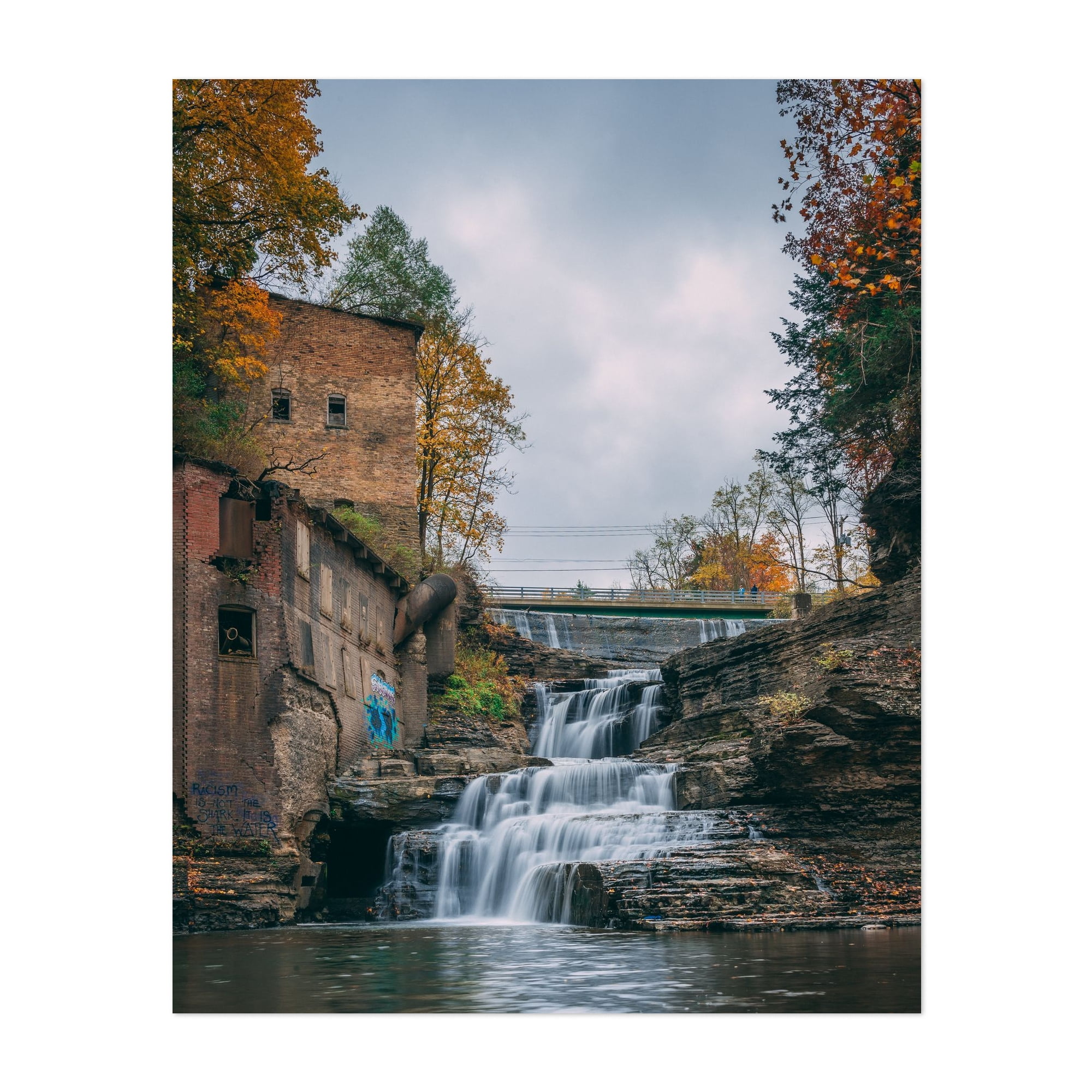 Wells Falls, Ithaca - Ithaca New York Photography Waterfall Autumn ...