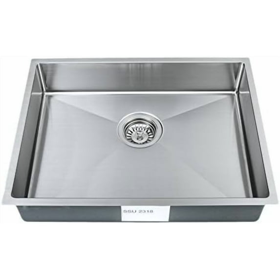 Wells Handcrafted 23-inch 18-gauge Undermount Single Bowl ADA Compliant ...