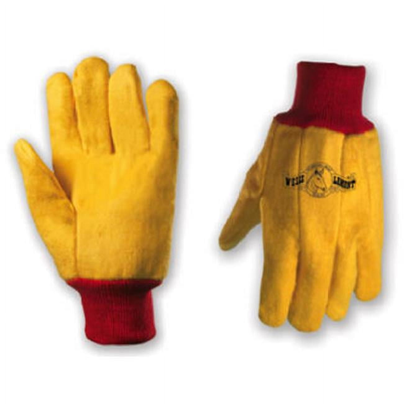 Wells Lamont 300 Men's Chore Gloves, Cotton/Polyester, Yellow - Walmart.com