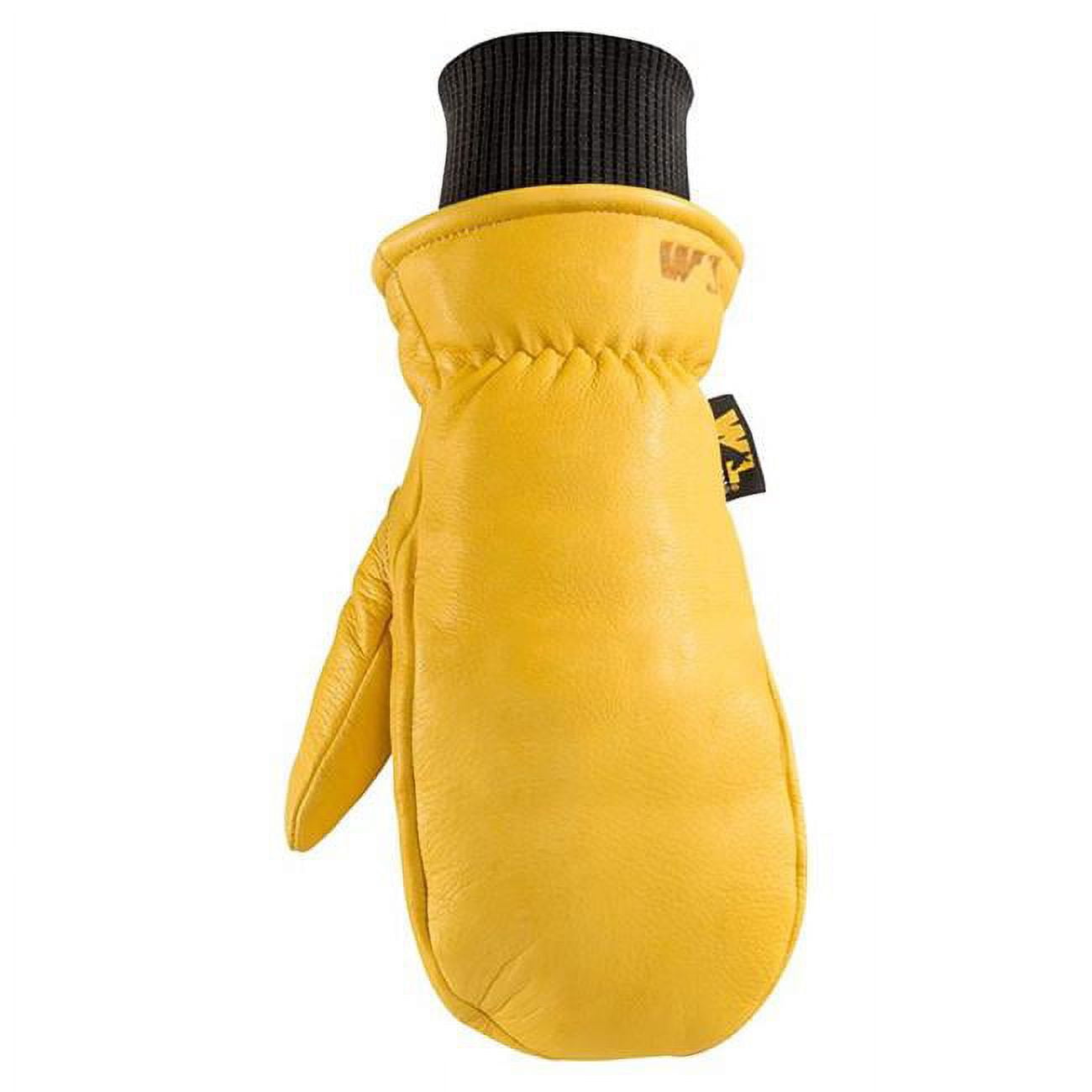 Wells Lamont HyraHyde Men's Indoor/Outdoor Work Mittens Black/Yellow XL ...