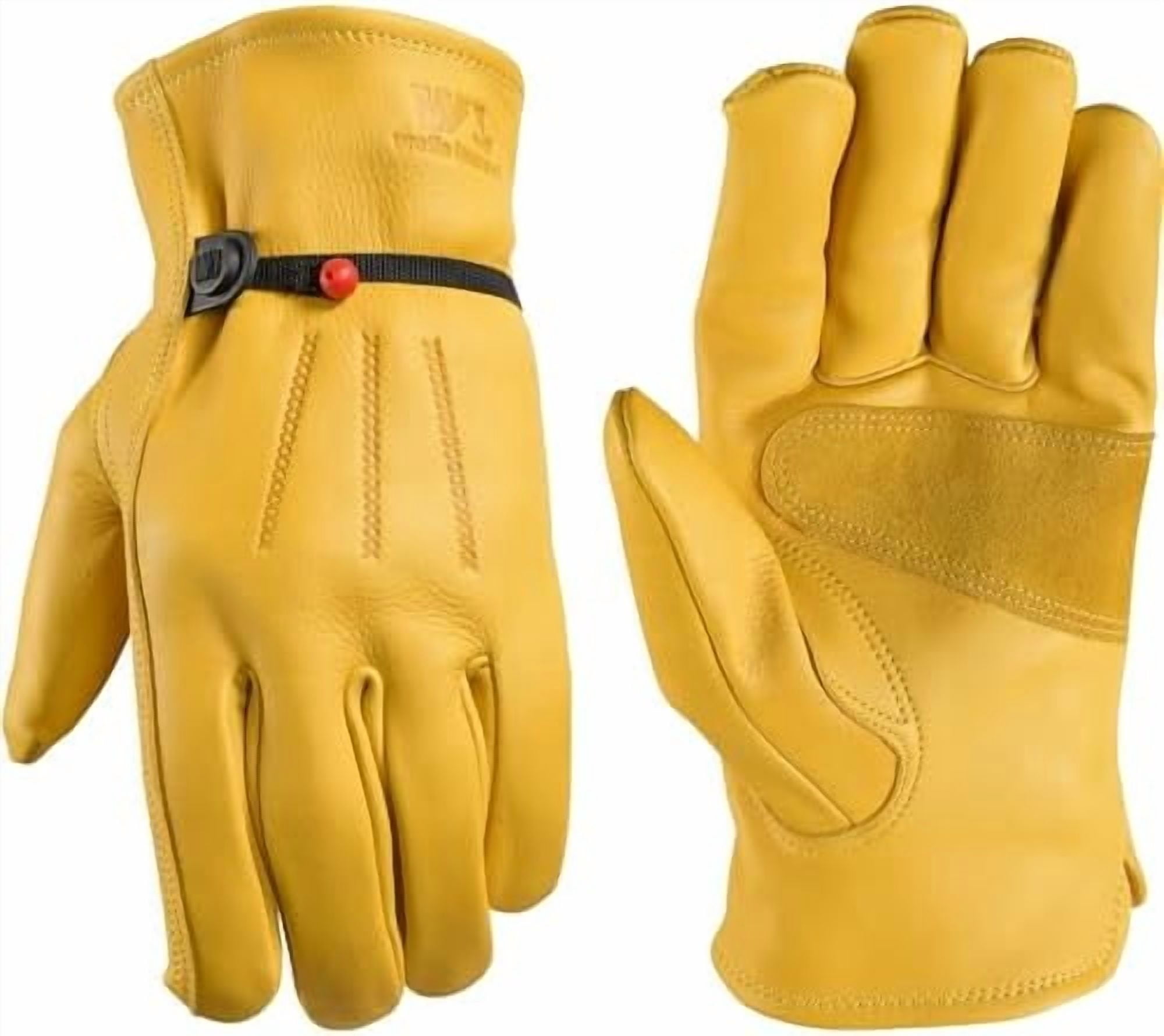 Wells Lamont Leather Work Gloves for Men – Heavy Duty, Cowhide ...