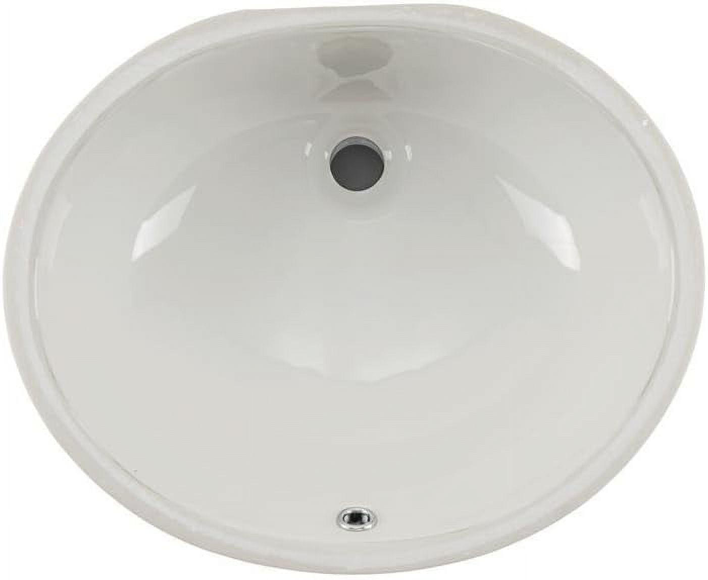 Wells Rectangular Vitreous Ceramic Lavatory Single Bowl Undermount ...