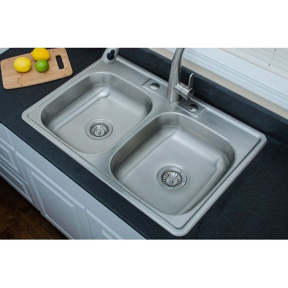 Wells Sinkware 20 Gauge ADA Topmount Double Bowl Stainless Steel ...