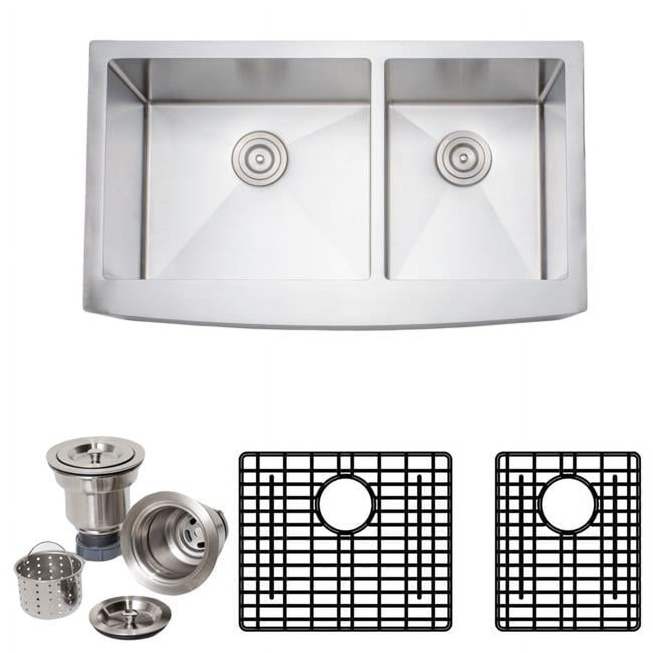 Wells Sinkware NCU3621-10L-AAP-1 36 in. Handcrafted 16 Gauge Arched ...