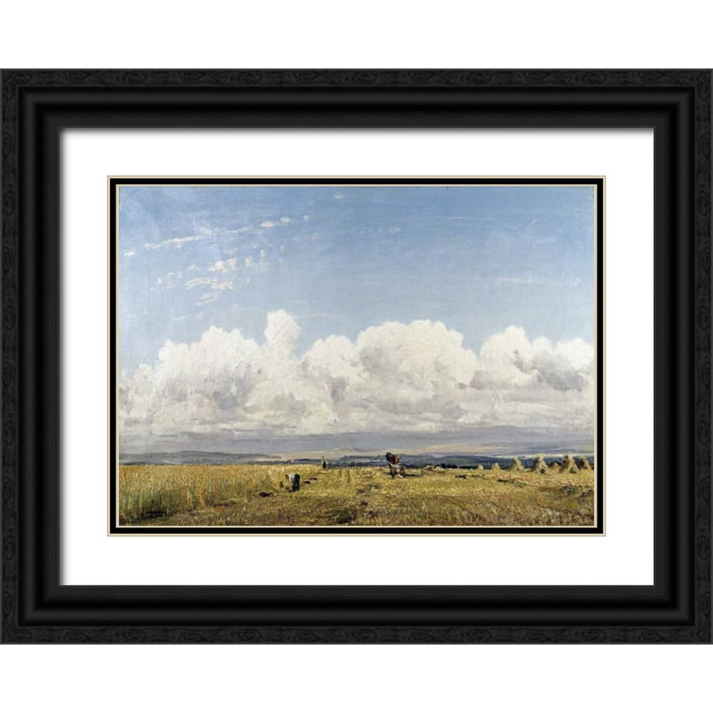 Wells, William Page Atkinson 14x11 Black Ornate Wood Framed with Double ...