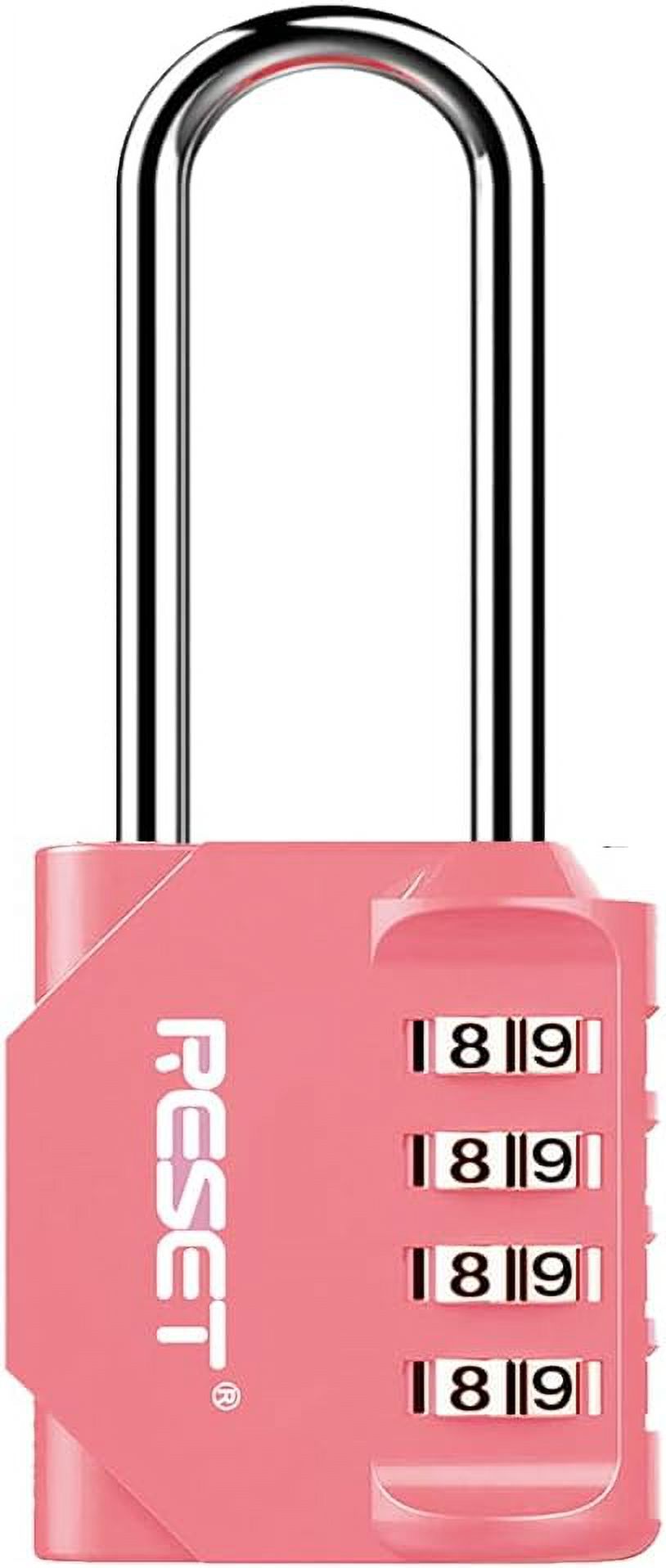 Wellsay -060 4 Digit Combination Padlock with 2.4 inch Long Shackle ...