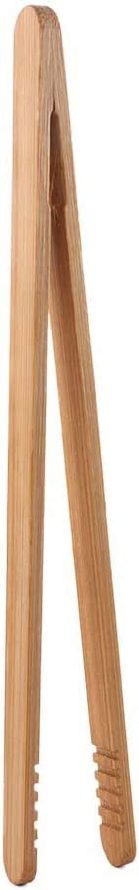 Wellsay 1/2/4pcs Bamboo ster Tongs 6.6in/7in Long Tongs Food Clip ...