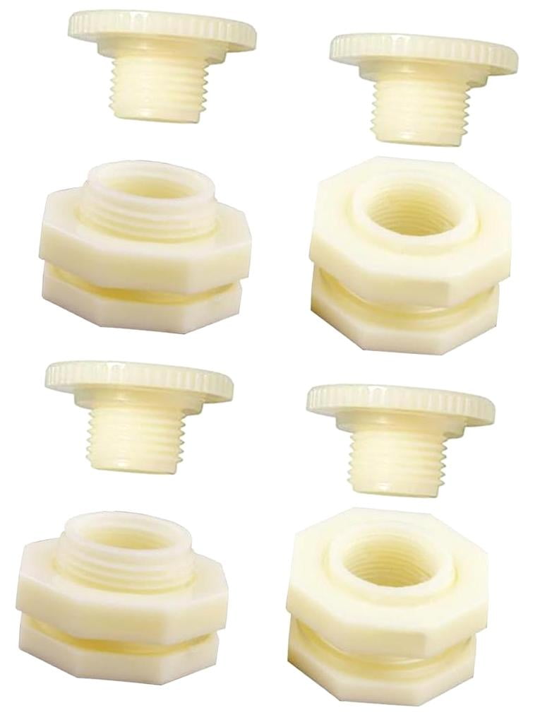 Wellsay 1/2" Female ABS Bulkhead Connector, Plastic Water Tank Linkage ...