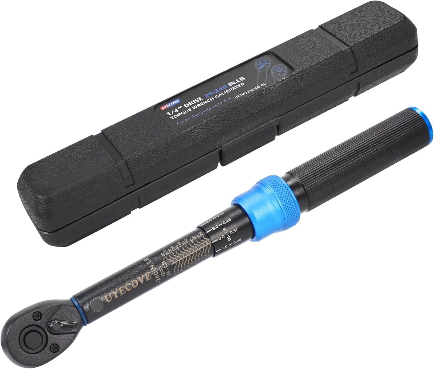 Wellsay 1/4-Inch Drive Click Torque Wrench, Dual-Direction Click ...