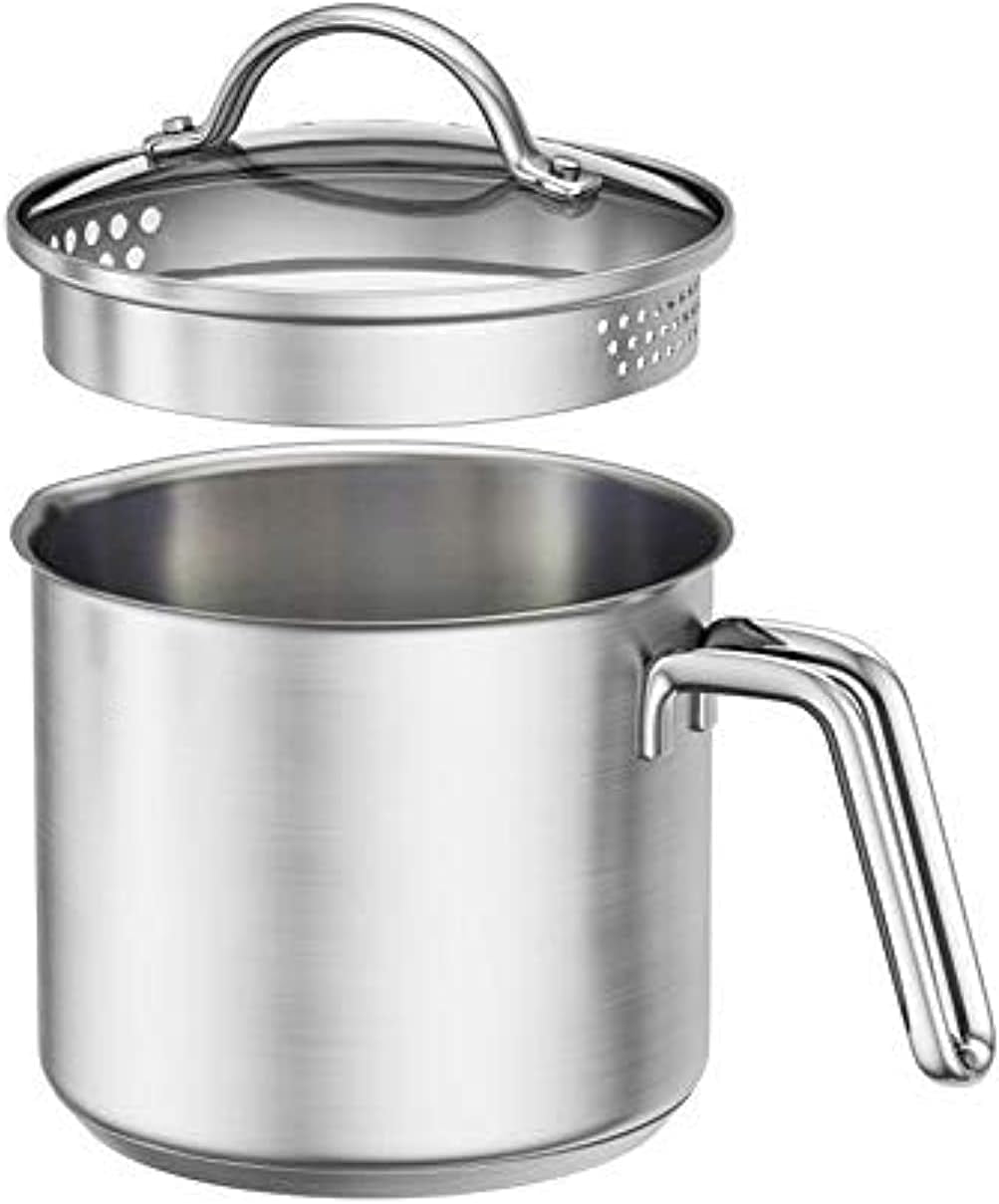 Wellsay 1.5 Quart Stainless Steel Saucepan With Pour Spout, Saucepan ...