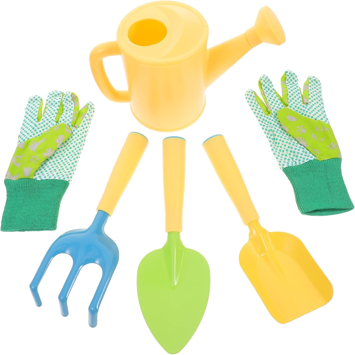 Wellsay -1 Boys and Girls Garden Tools Set Garden Shovel Rake Trowel ...