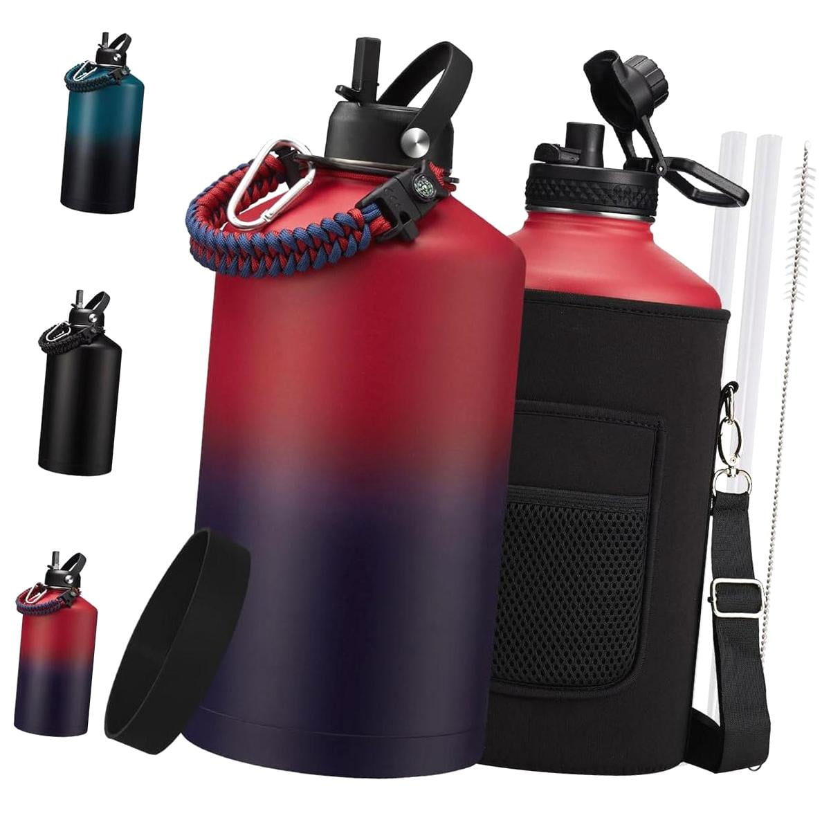 Wellsay 1 Gallon Water Bottle Insulated - 128oz Hydration Flask with ...