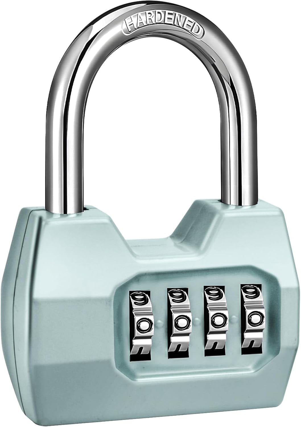 Wellsay 1 Pack 4-Digit Combination Lock, Waterof Outdoor Padlock for ...