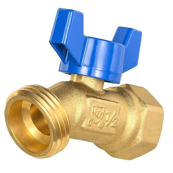 Wellsay 1 Pack Bibb Water Spigot 1/4-Turn Male Hose Bibb 1/2" Female ...
