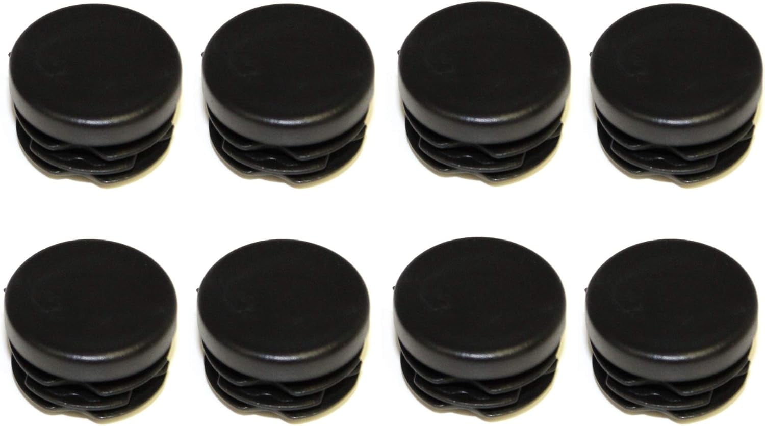 Wellsay 1" Round Tubing Plastic Hole Plug End Cap, 1 Inch OD Tube Pipe ...